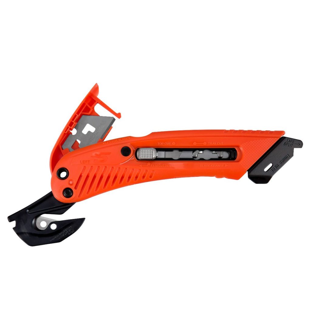 Pacific Handy Cutter S5 Safety Cutter, 3-In-1 Tool W/ Metal Fixed Guard ...