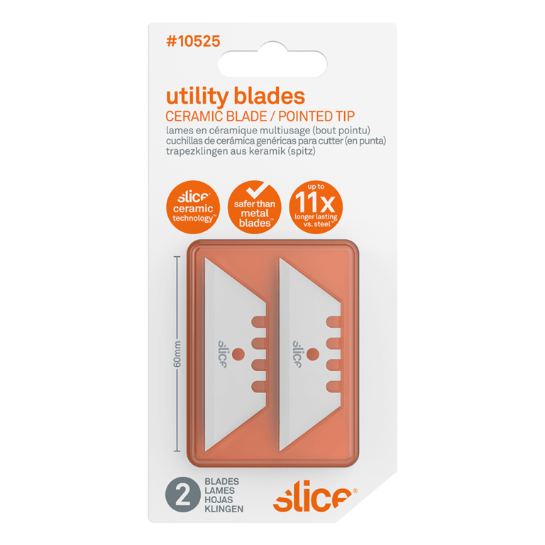 Slice 10494 Squeeze-Trigger Smart-Retracting Metal Utility Knife ...